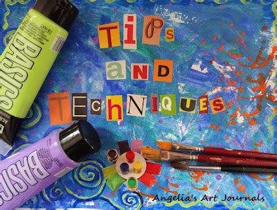 Angelia S Art Journals Tuesday Tips Techniques
