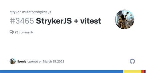 Strykerjs Vitest · Issue 3465 · Stryker Mutatorstryker Js · Github