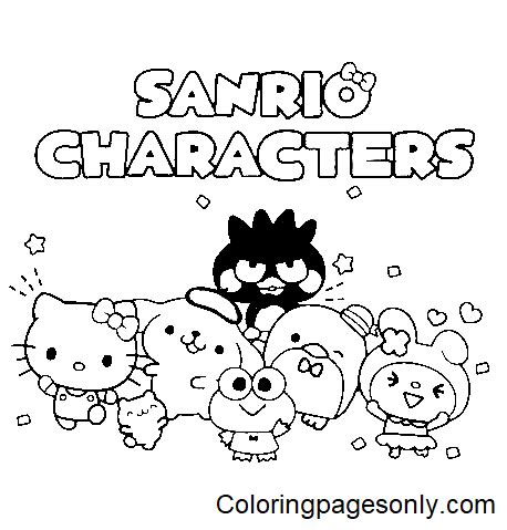 50 Sanrio Characters Coloring Pages Free Printable Pdf And Online Coloring