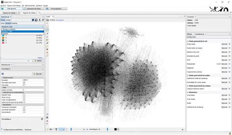 viewing internal links with gephi