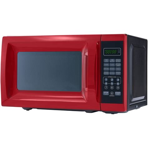 Mainstays 07 Cu Ft 700w Red Microwave Oven Walmart Inventory