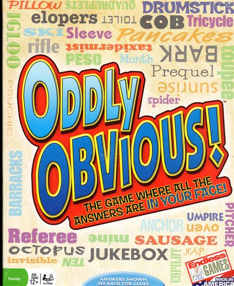 Oddly Obvious The Party Game Brand New