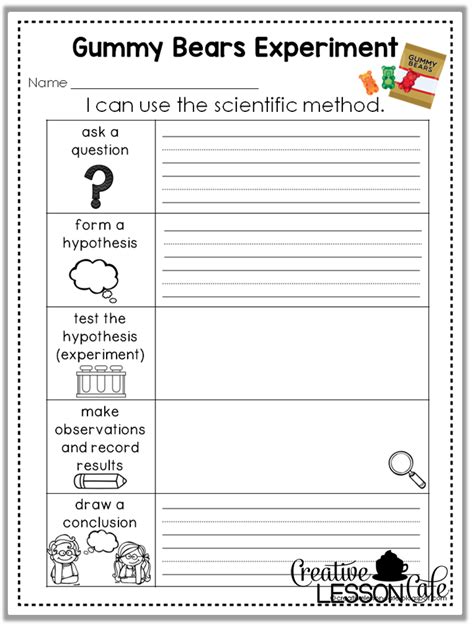 Science Experiment Worksheet For 6th Grade