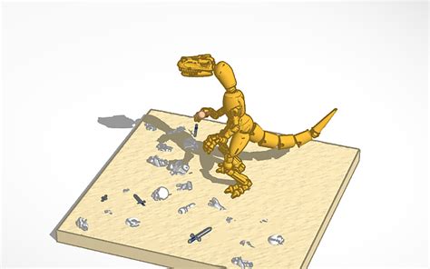 3d Design T Rex Model Tinkercad