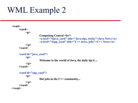 Ppt Building Wireless Applications Using Java And Xml Powerpoint