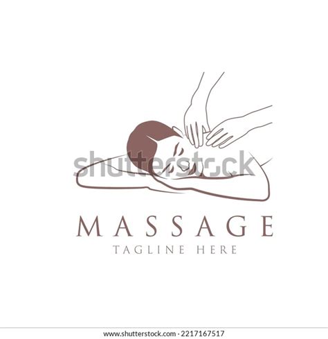 Body Massage Logo Vector Illustration Stock Vector Royalty Free