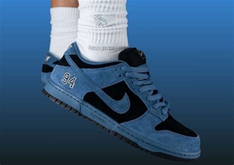 Supreme X Nike Sb Dunk Low Ocean Fog Hq8487 400 Sneakerfiles