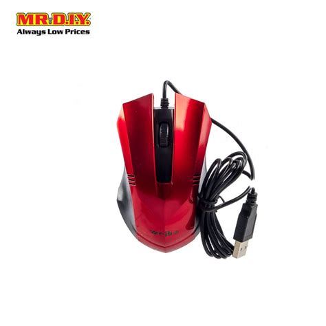 Weibo Red Colour Gaming Optical Mouse Mr Diy Ecommerce M Sdn Bhd