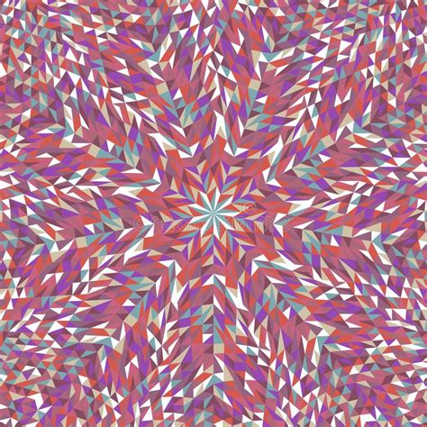 Abstract Geometrical Colorful Tiled Mosaic Pattern Background Design Stock Vector Illustration