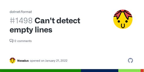 Cant Detect Empty Lines · Issue 1498 · Dotnetformat · Github