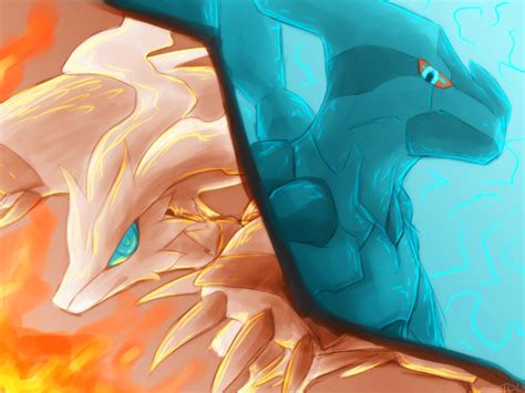 포켓몬 일러스트 레시라무and제크로무 네이버 블로그