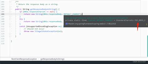 tatuscodeexception getresponsebodyasstring 乱码