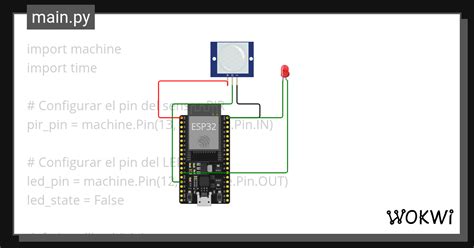 Sensor Movimiento Cerradura Wokwi Esp32 Stm32 Arduino Simulator
