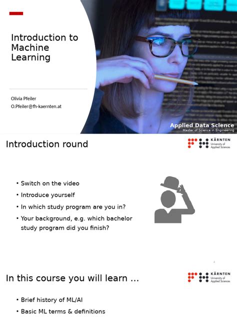 01 Intro To Ml Wo Videos Pdf Machine Learning Artificial Intelligence