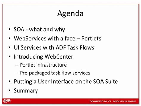 Experiences With Oracle Webcenter 11g Implementing Soa With A User
