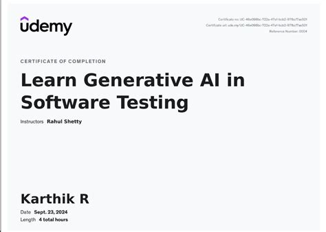 Karthik C R On Linkedin Softwaretesting Generativeai Learningjourney Innovation