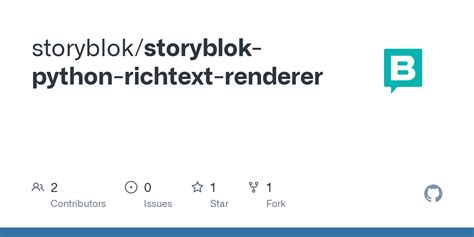 GitHub Storyblok Storyblok Python Richtext Renderer