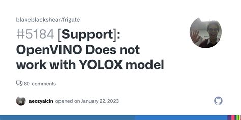 [support] openvino does not work with yolox model · issue 5184
