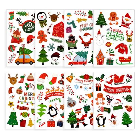 크리스마스 스티커 8종 세트2종 택1 오케이아트