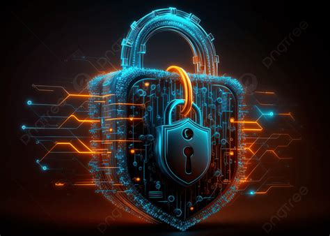 Cyber Security Concept Data Protection And Secured Internet Access Background Cyber Security