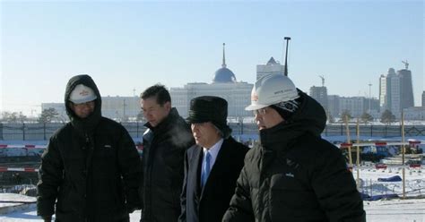 [사진]고재일 동일토건 회장 카자흐스탄 현장 방문