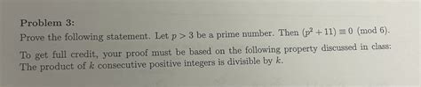 solved problem 3 prove the following statement let p 3 ﻿be