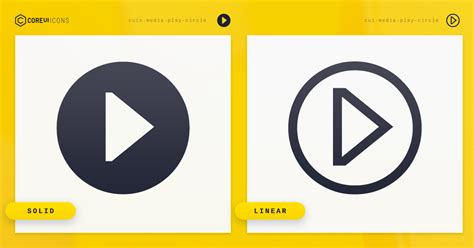Media Play Circle Icon · Solid · Coreui Icons · Svg Javascript