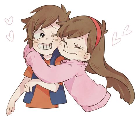 Диппер и мейбл обнимаются фото и картинки Abrakadabra Fun