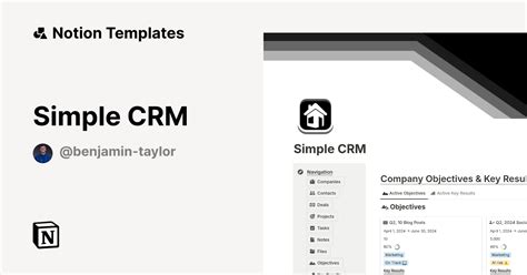Simple Crm Template Notion Marketplace