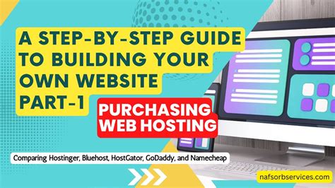 Building Your First Website Part 1 Comparing Hostinger Bluehost Godaddy Hostgator Namecheap