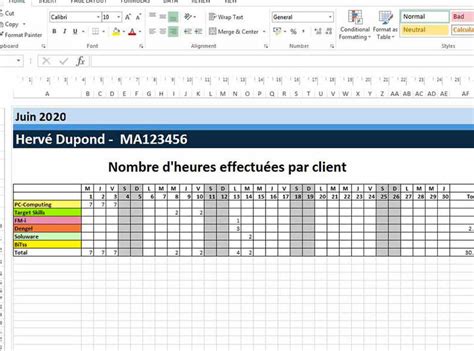 Excel Exemple De Tableau Suivi Heures Délégation Pour Une Gestion