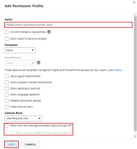Docusign Service Type