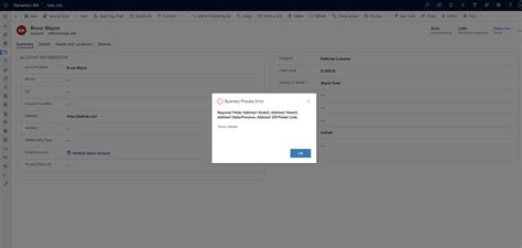XRM Formula 209 Conditional Account Address Validation Using Decision Tables North52 Support