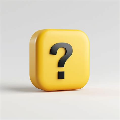 61 000 3d Yellow Question Mark Faq Problem Pictures