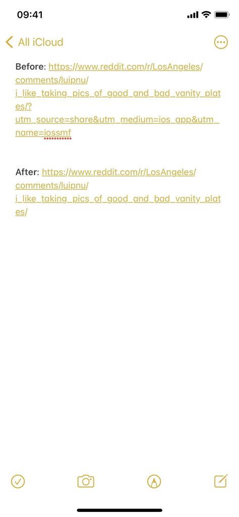 how to auto remove annoying tracking codes in urls you share from your iphone to get cleaner