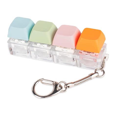 Keyboard Fidget Toy Fidget Keychain Of 4 Colors Keyboard Clicker