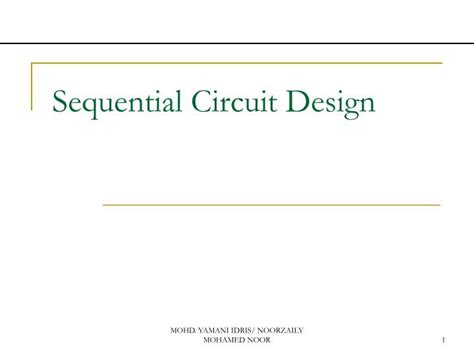 Ppt Sequential Circuit Design Powerpoint Presentation Free Download