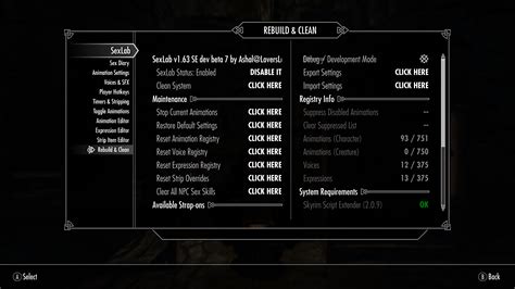 SexLab SE Sex Animation Framework V B Page Downloads SexLab