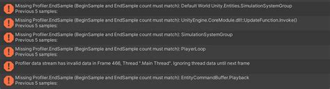 Missing Profilerendsample Errors In 20201 Unity Engine Unity Discussions