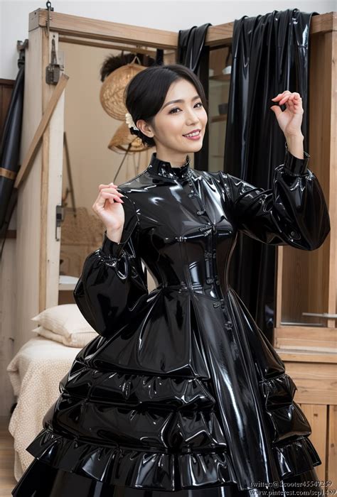 langerie dress cloak cape satin leather PVC latex dress ラテックスドレス