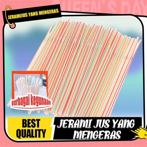 Jual Sedotan Minum Sekali Pakai Pipet Sedotan Panjang Kemasan Plastik Sedotan Tarik Bengkok