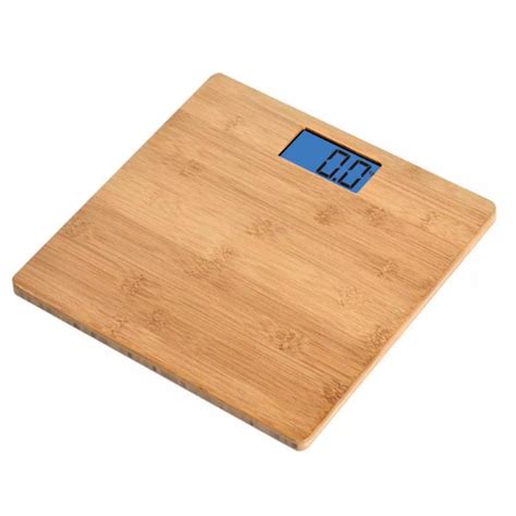 Environment Friendly New Design Digital LCD Display Bathroom Scale With Bamboo Platform