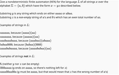 Solved Give A Nondeterministic Finite Automaton Nfa For