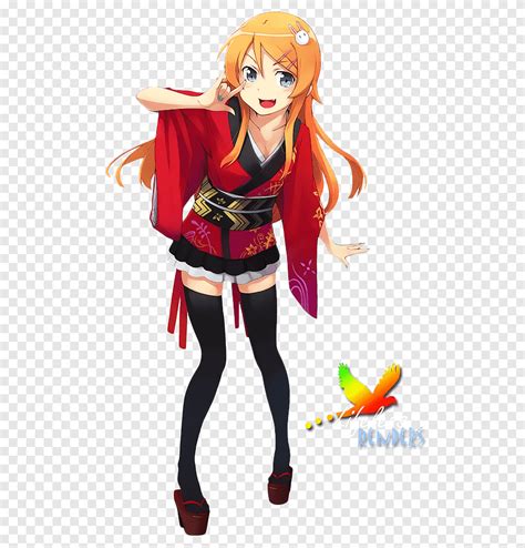 Kimono Girl Render 3 Ragazza Che Indossa Un Personaggio Anime Kimono