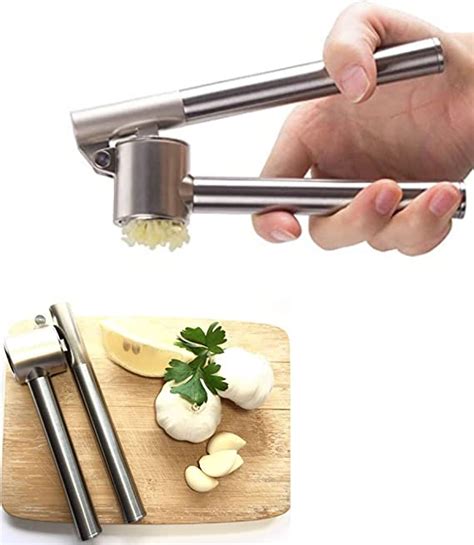 Garlic Press Stainless Steel Ginger And Garlic Crusher Khybermart