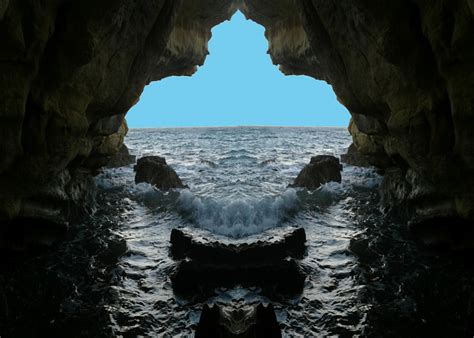 무료 이미지 거울 반사 바위 불안정한 수자원 하늘빛 연안 및 해양 지형 물줄기 바다 동굴 호수 형성 자연 아치 지질학 부식 대양 록 수평선