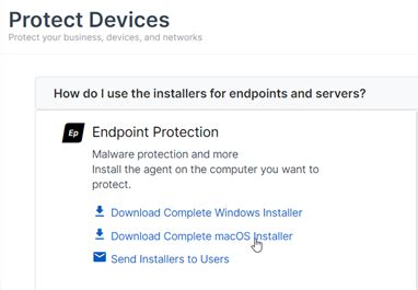 在 Windows 或 macOS 上安裝 Sophos MDR MDR 文件