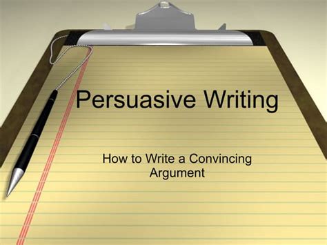 Introduction To Persuasive Text Powerpoint Pptx