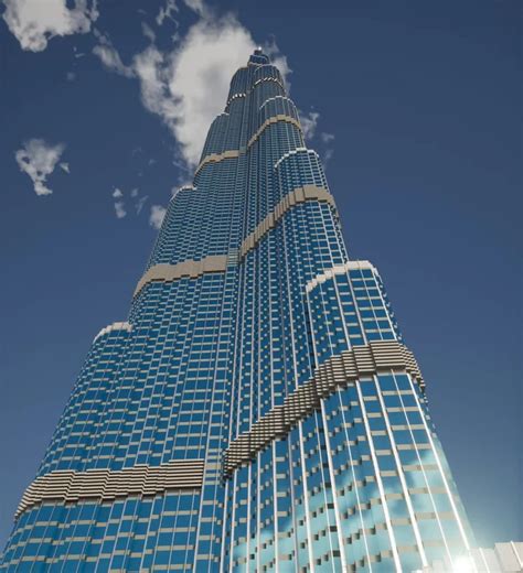 Burj Khalifa 11 Scale Minecraft Map