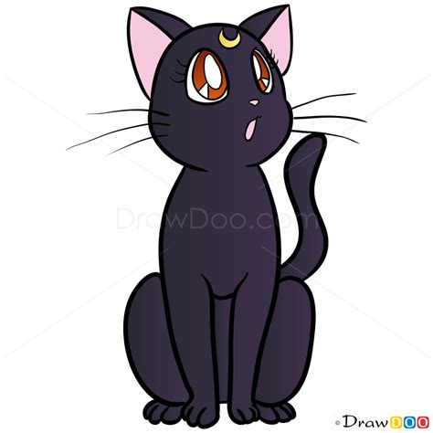 How To Draw Luna Sailor Moon